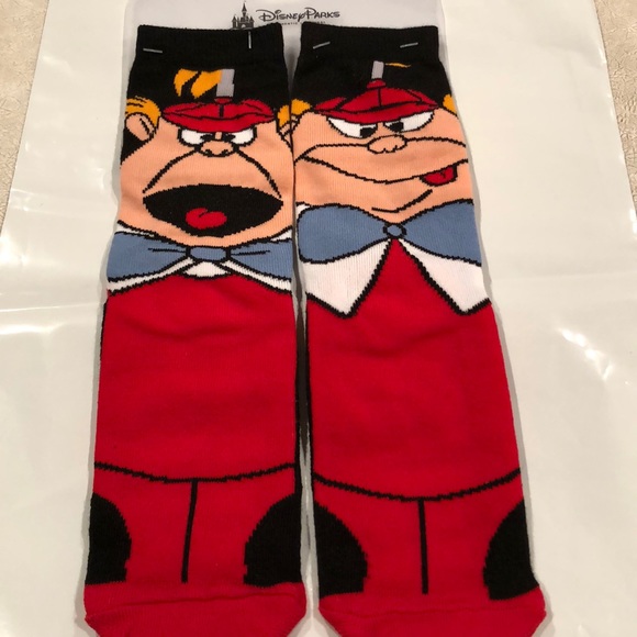 Disney | Accessories | Disney Womens Tweedle Dee Tweedle Dum Socks ...